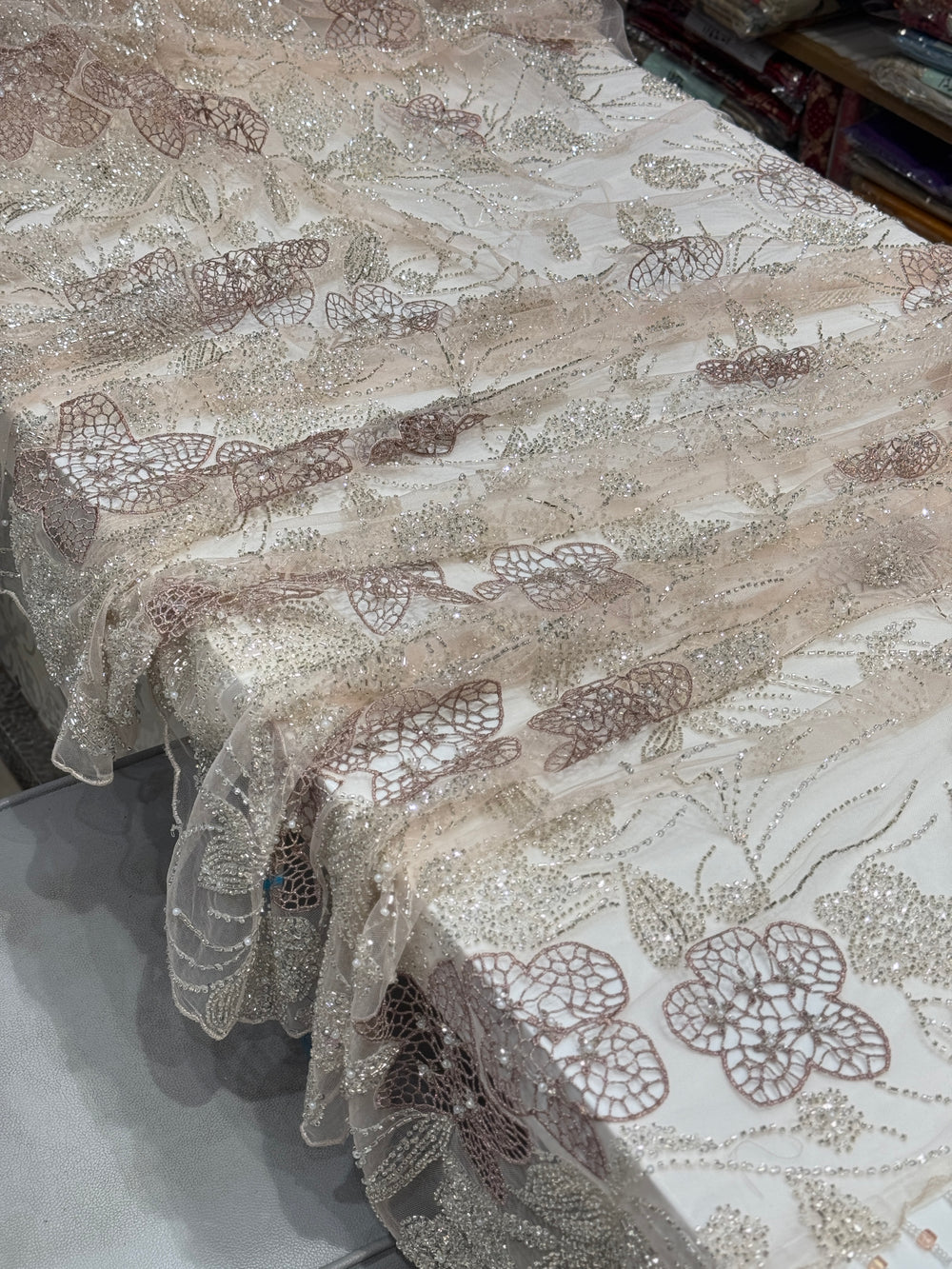 Net Embroidery Saree Half And Half with Ready Blouse