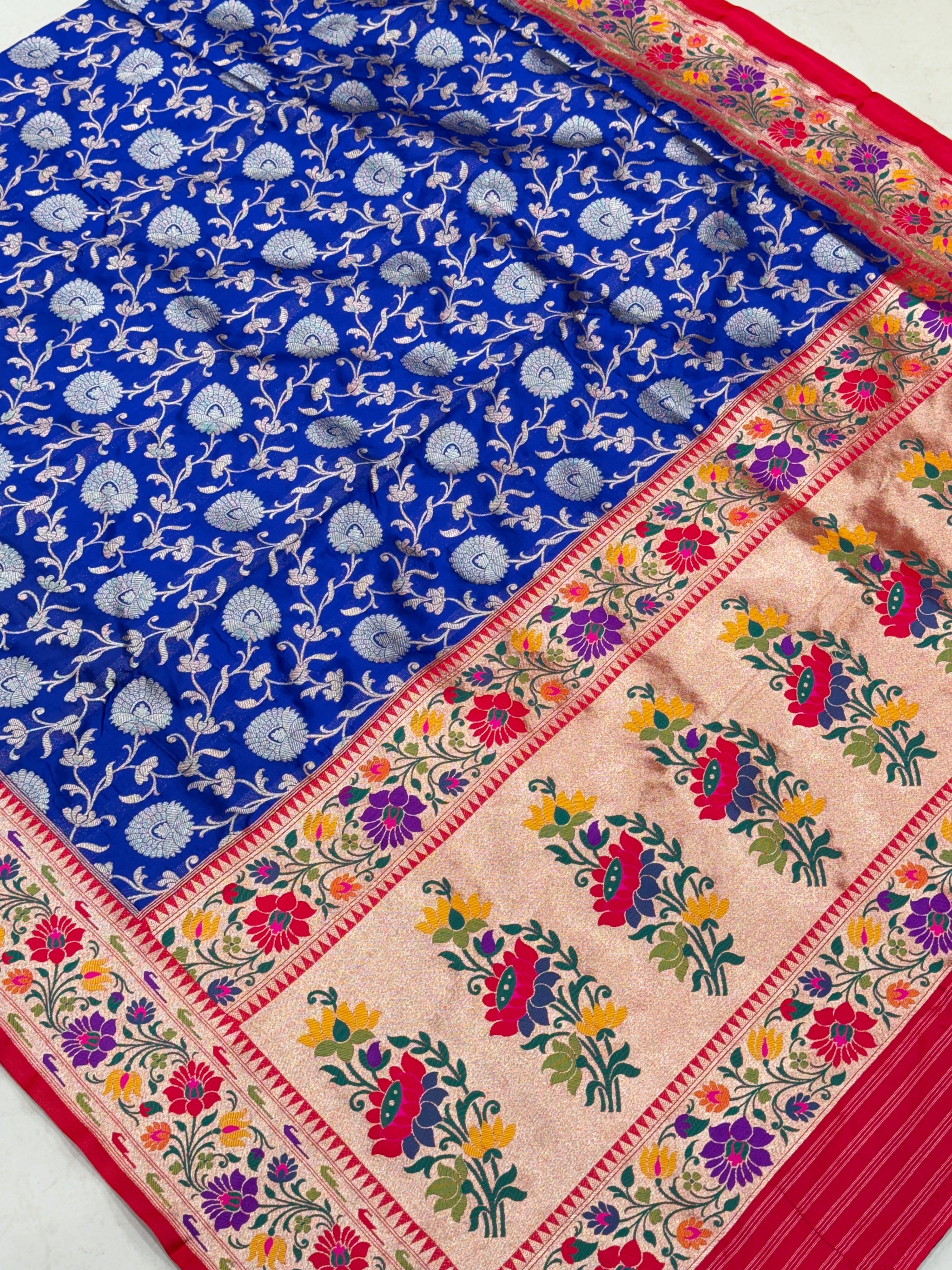 Royal Blue Banarasi Sona Rupa Saree